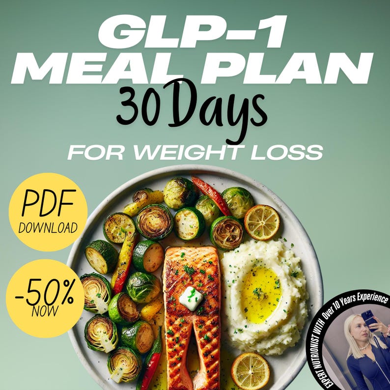 GLP-1 30 Days Daily Meal Plan, Weight Loss | Download PDF, Balanced Diet, Nutrition | Healthy ...