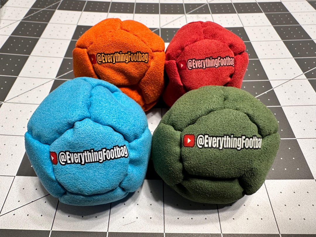 12 Panel Freestyle Footbag (1) Steel Filled Hacky Sack. Perfect for ...