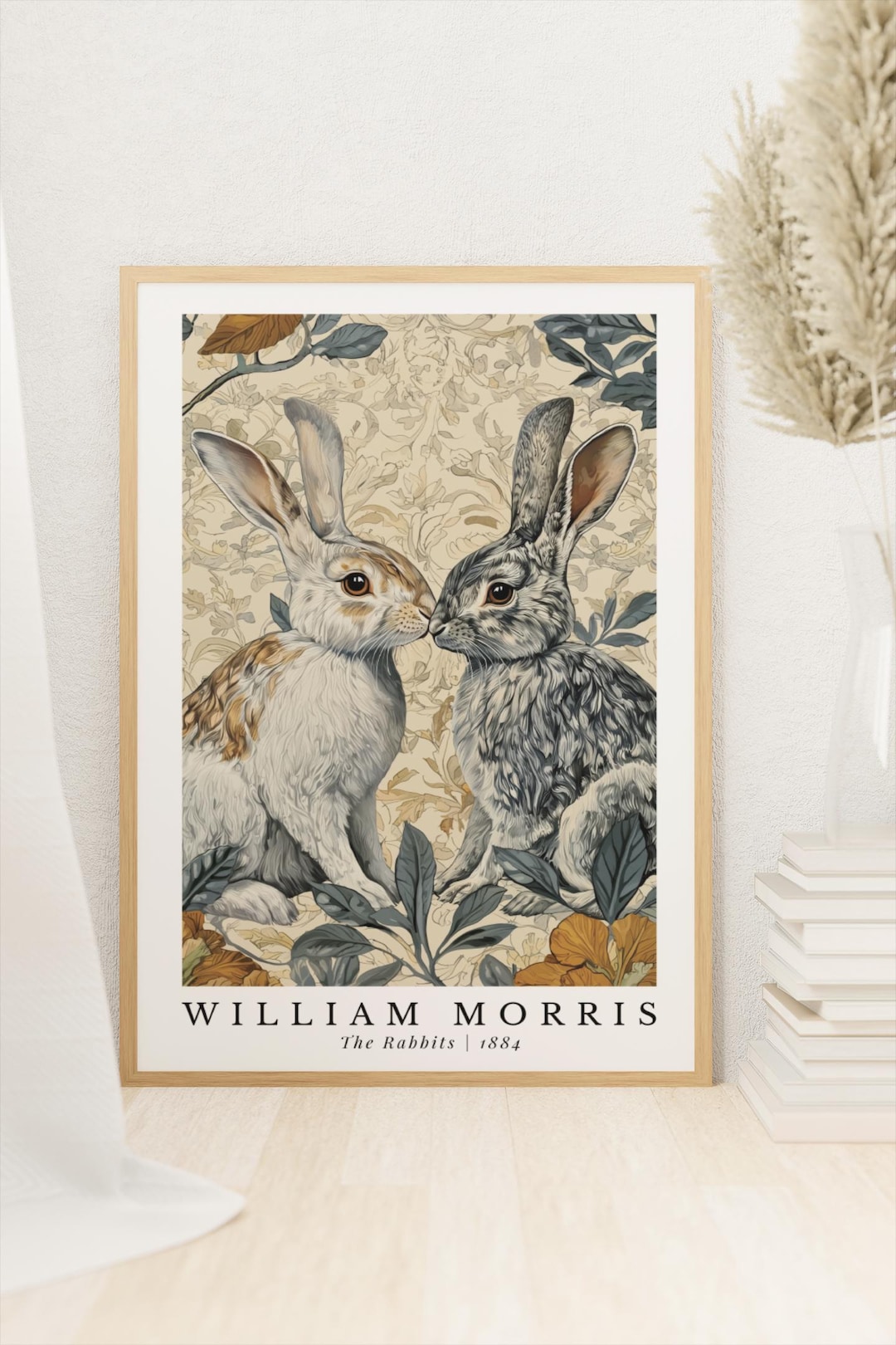 William Morris Rabbits Botanical Print Set: Vintage Gallery Wall Art ...