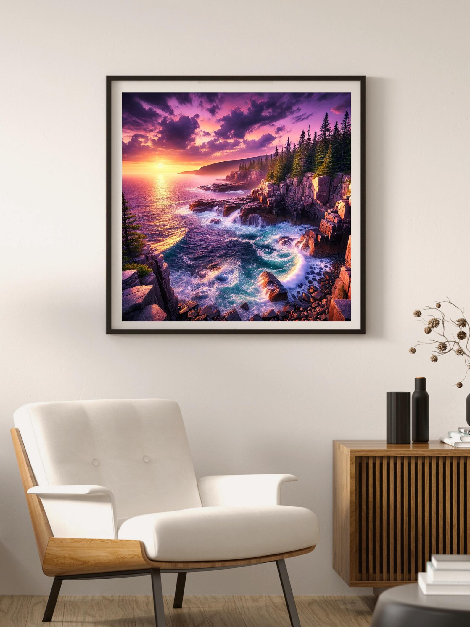 Acadia National Park Sun Rise | Digital Wall Art Print | Bar Harbor ...