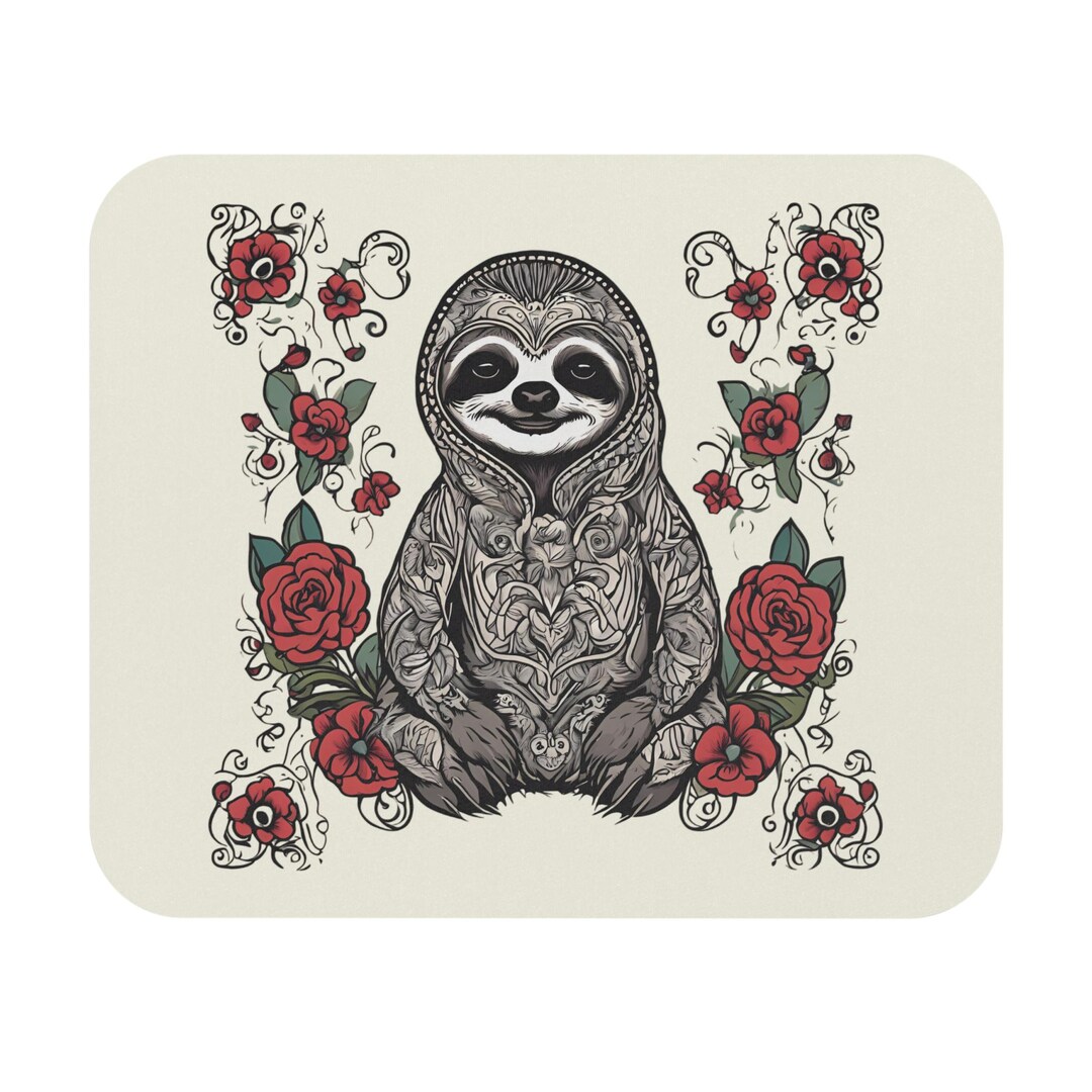 Dia De Los Muertos Sloth Mouse Pad - Etsy