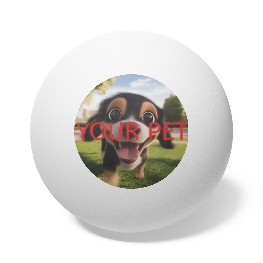 Custom Pet Ping Pong Balls, 6 Pcs Fun Pet Lover Gift, Party Game ...
