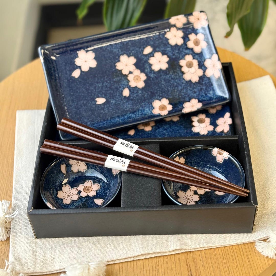 Sushi Lover Gift Set | 6-pieces Sushi Serving Set | Made in Japan ...