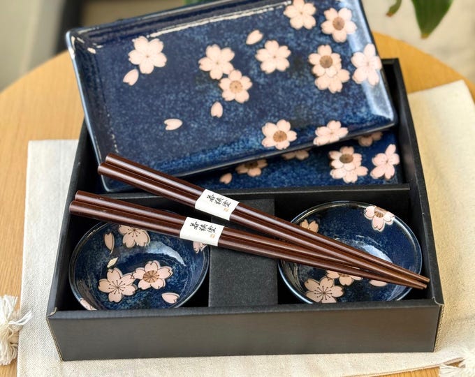 Sushi Lover Gift Set | 6-pieces Sushi Serving Set | Made in Japan ...