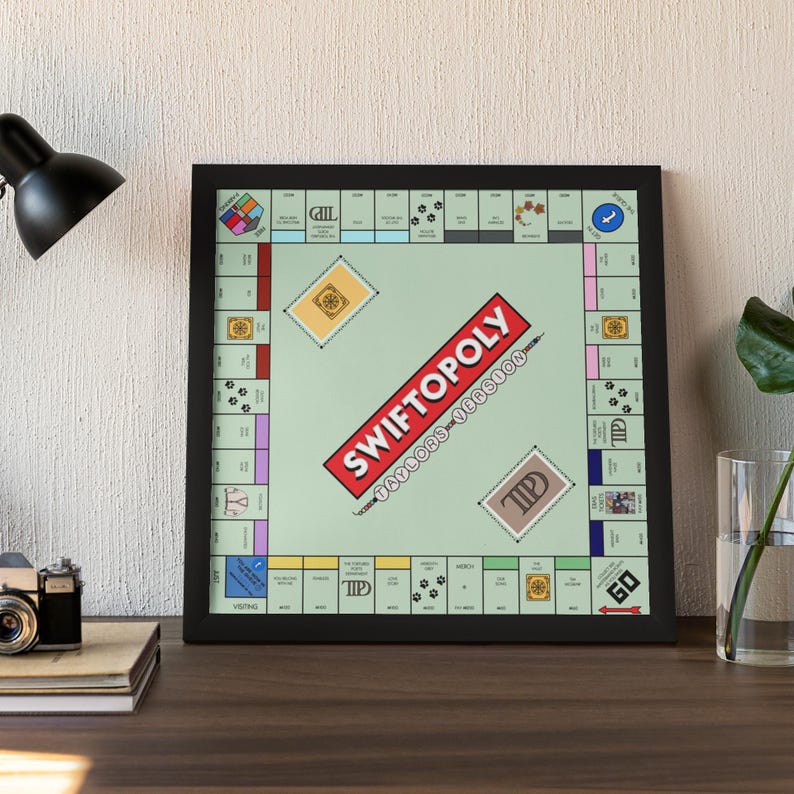 Custom Eras-inspired Monopoly Board Print – Personalized Music Lover’s ...