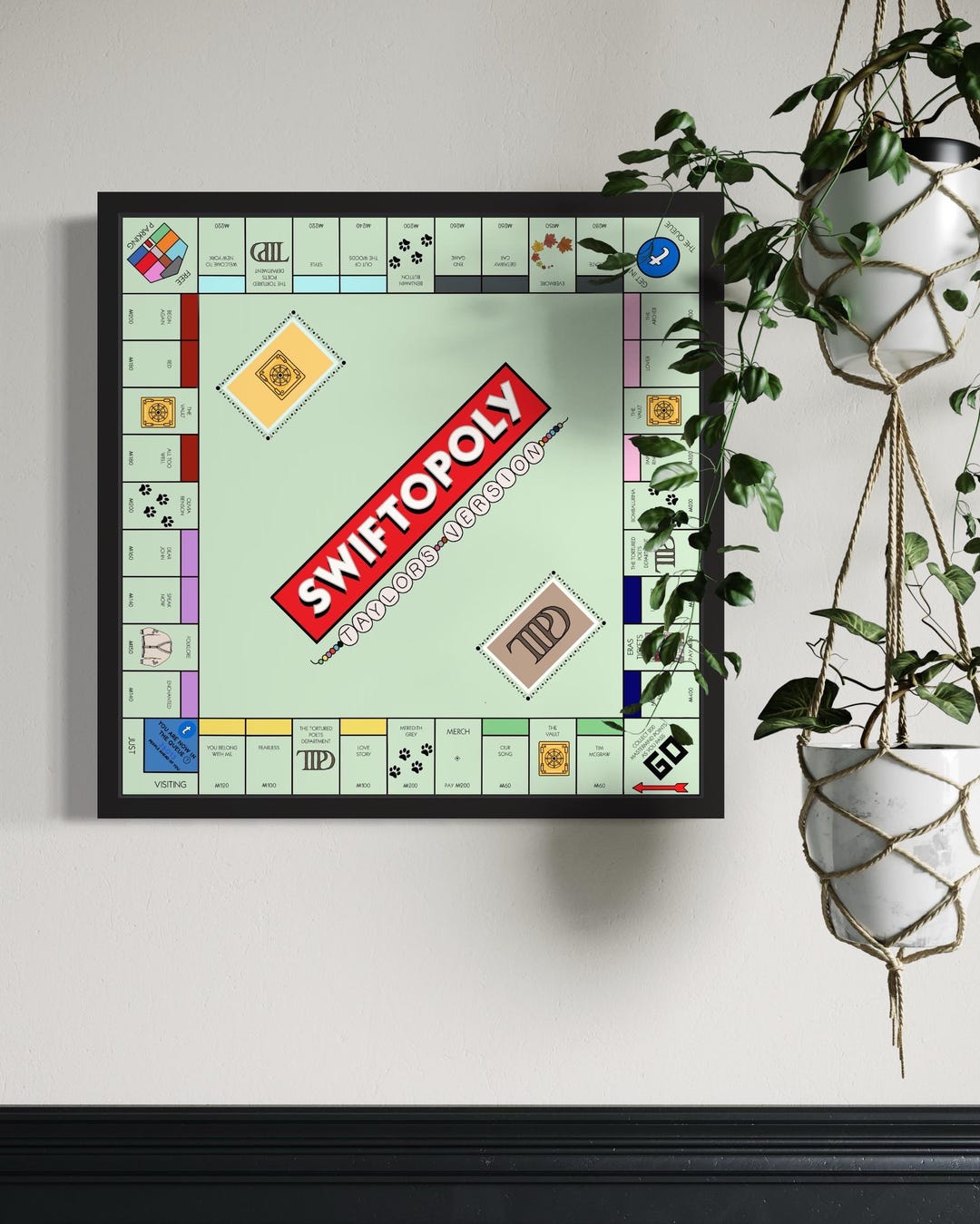 Custom Eras-inspired Monopoly Board Print – Personalized Music Lover’s ...