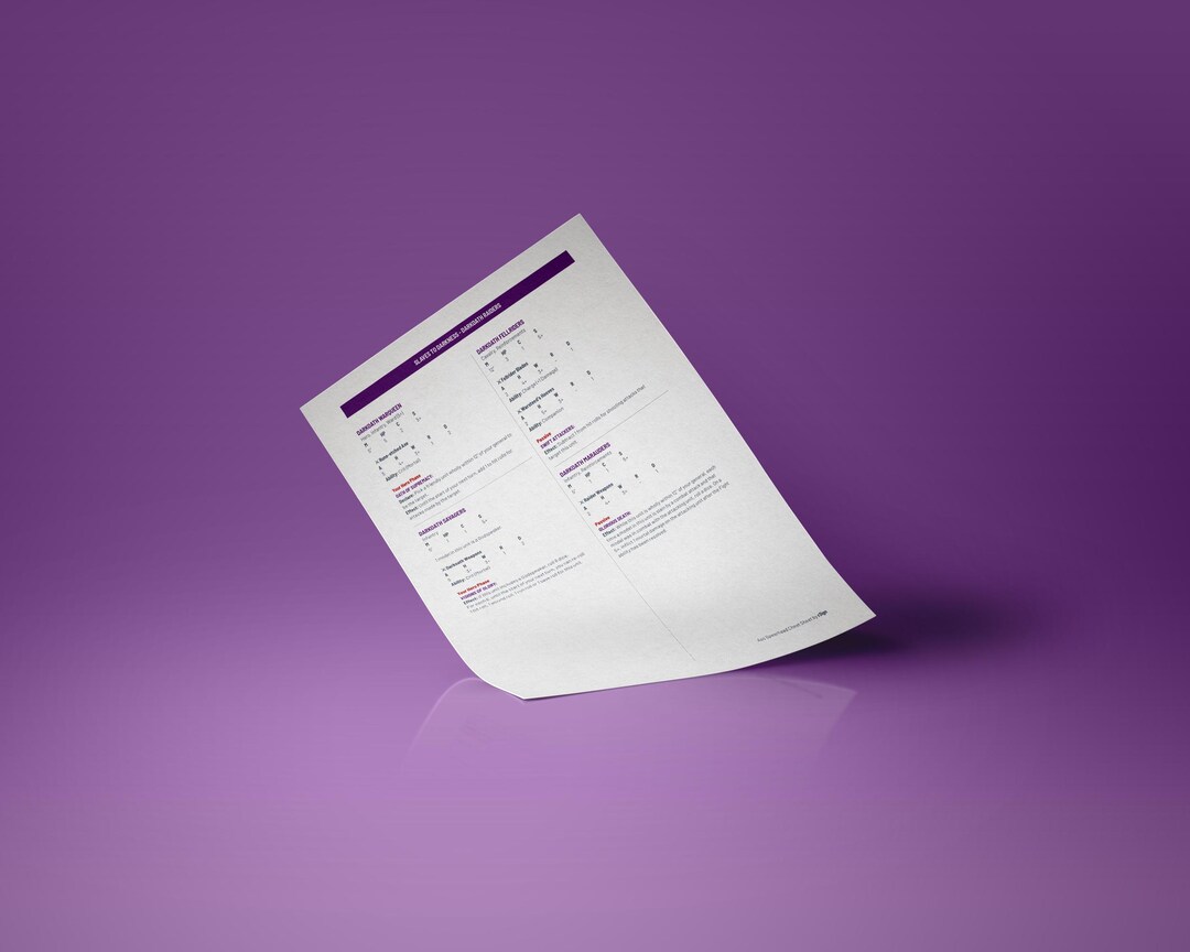 Slaves to Darkness Spearhead Cheat Sheet | Darkoath Raiders Quick ...