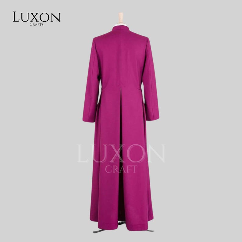Roman Purple Clergy Cassock Robe, Bishop Vestment, Traditional Church ...
