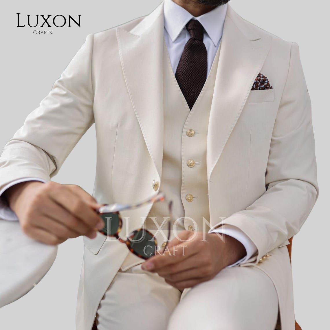 Men’s 3-piece Suit | Formal Church Suit | Wedding Tuxedo | Business ...