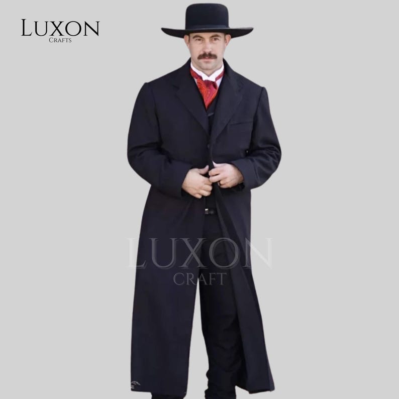 Tombstone Black Frock Coat – Western Rifle Jacket, Victorian ...