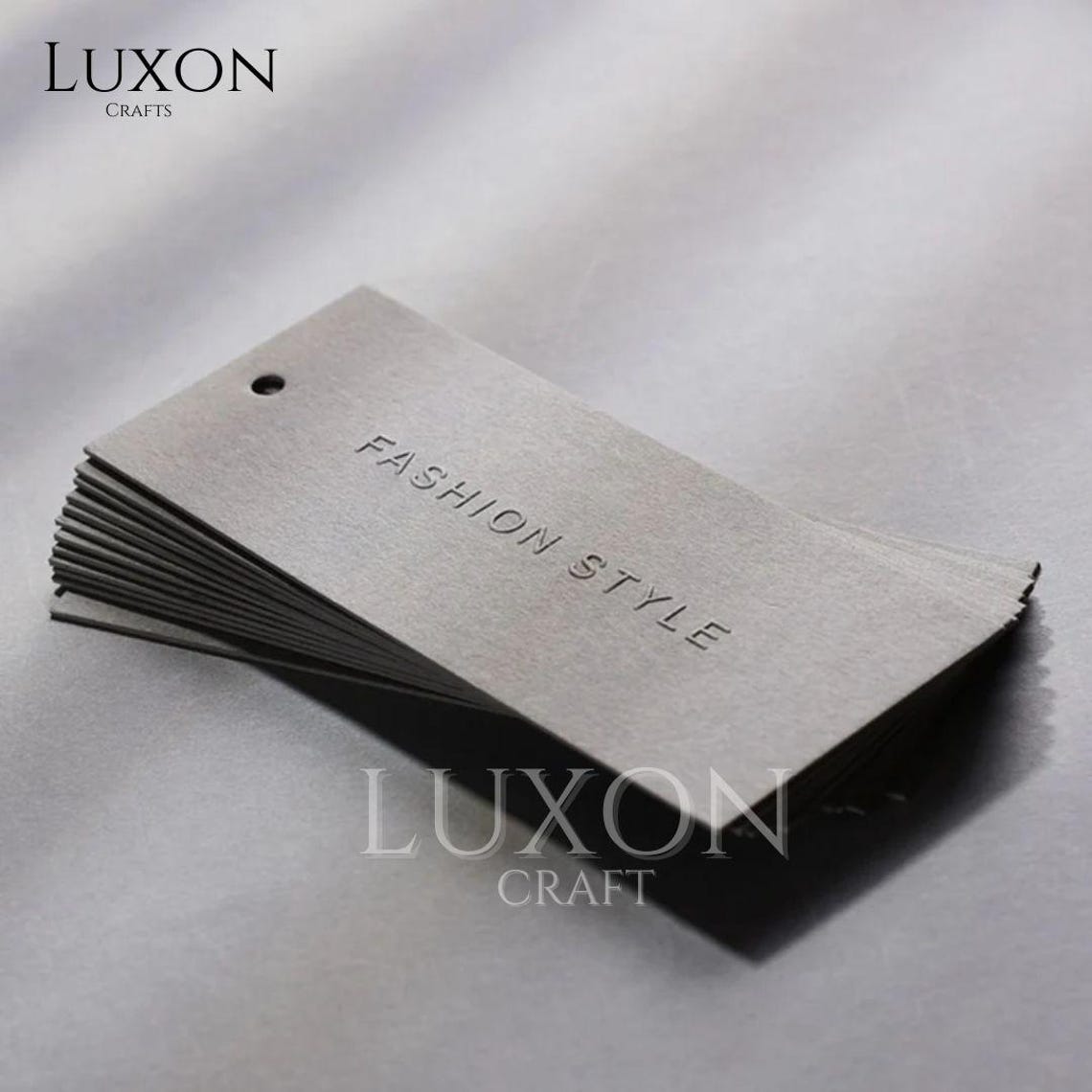 Custom Embossed Hang Tags: Luxury Brand Labels, Clothing Tags (500pcs ...