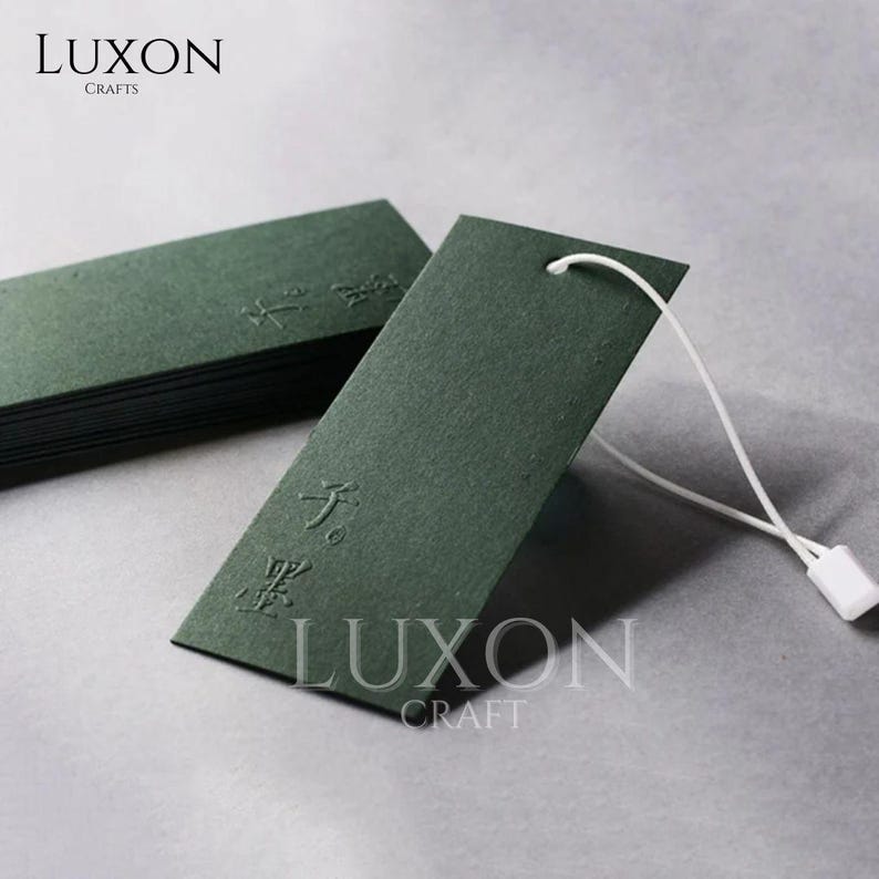 Custom Embossed Hang Tags: Luxury Brand Labels, Clothing Tags (500pcs ...