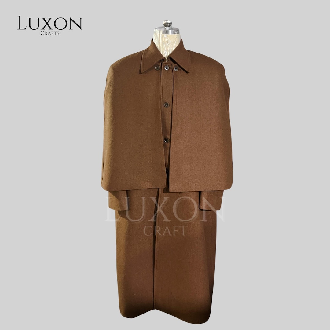 Brown Inverness Cape - Sherlock Holmes Style - Victorian Gothic Coat ...