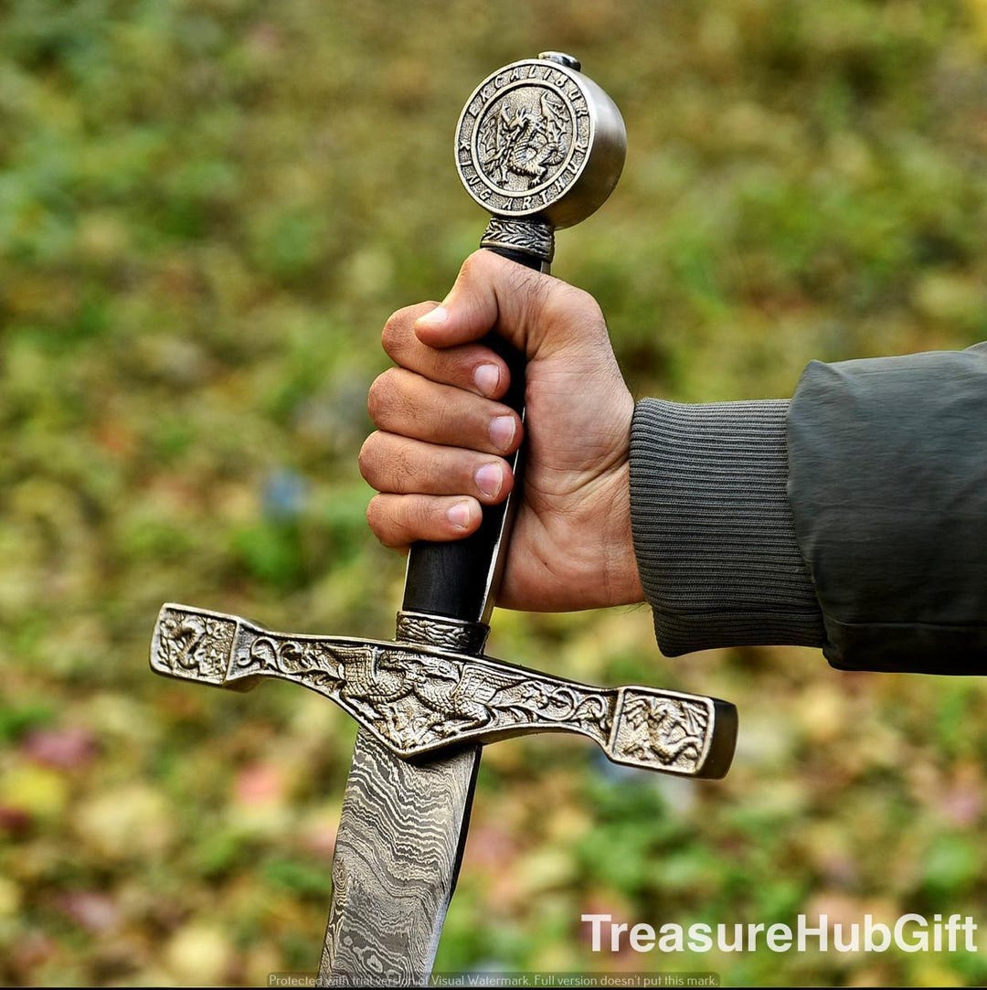 King Arthur Excalibur Sword Replica Handmade Excellence for Knights of ...