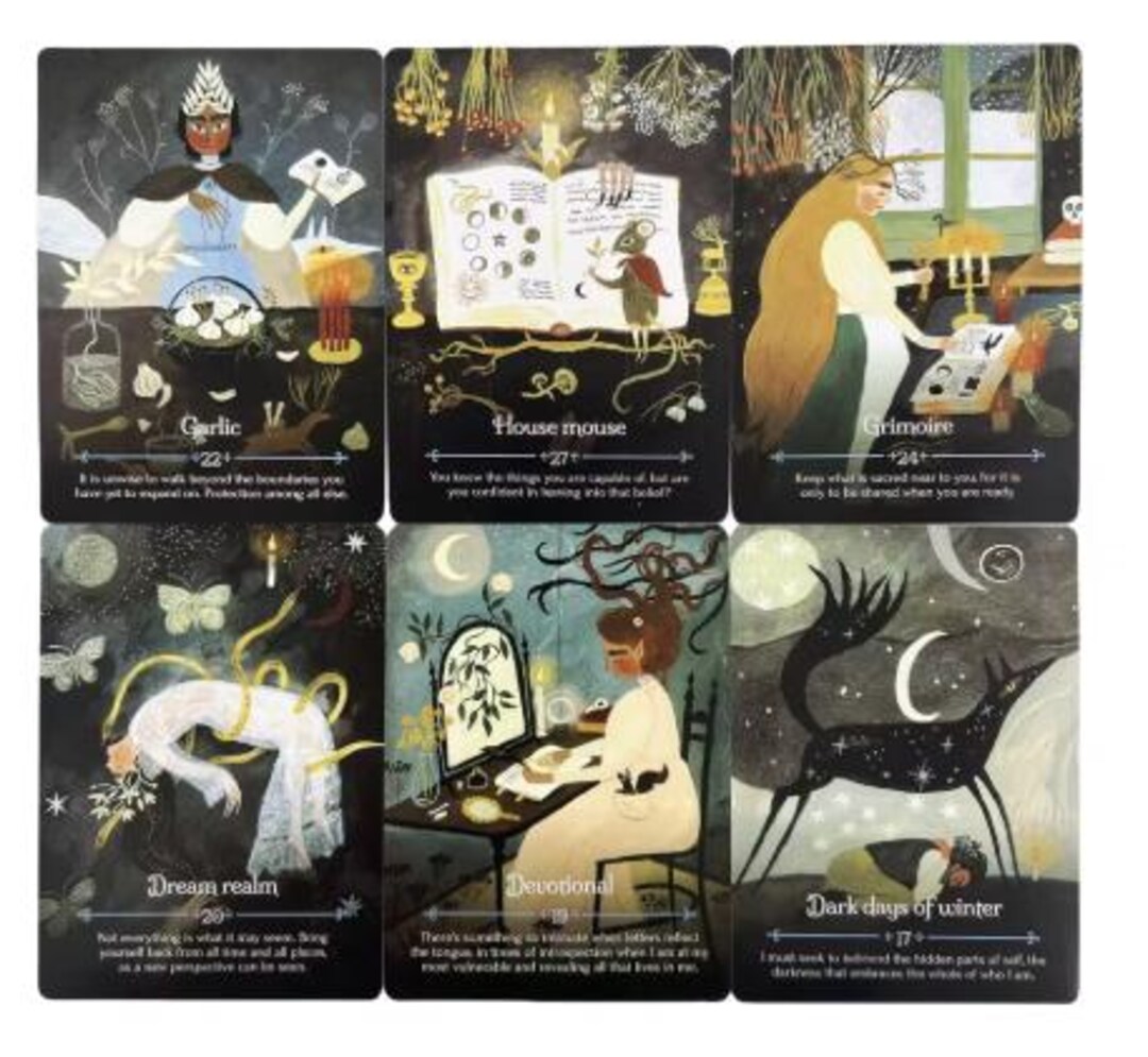Enchanting Oracle Card Set – 44 Witchy Cards for Spiritual Guidance ...