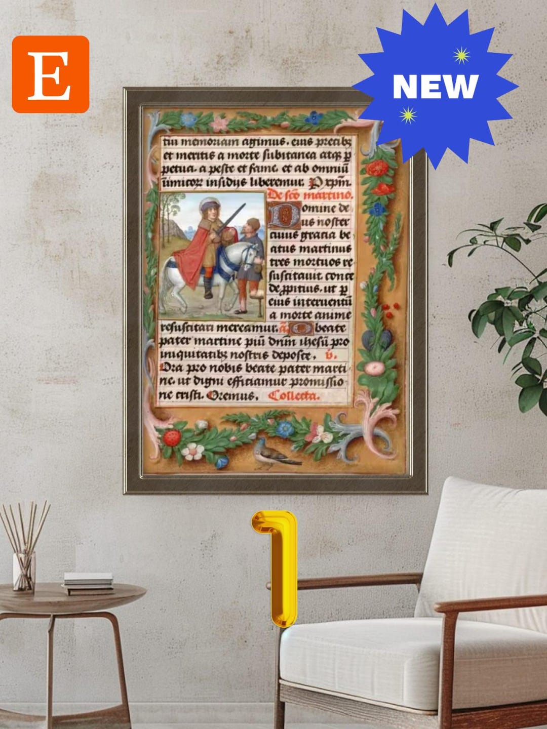 Illuminated Manuscript Wall Art | Medieval Gothic Print | Ancient ...