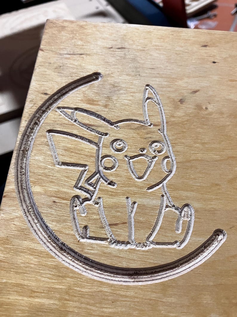 Pikachu Pokemon DXF CAD CNC Laser - Etsy