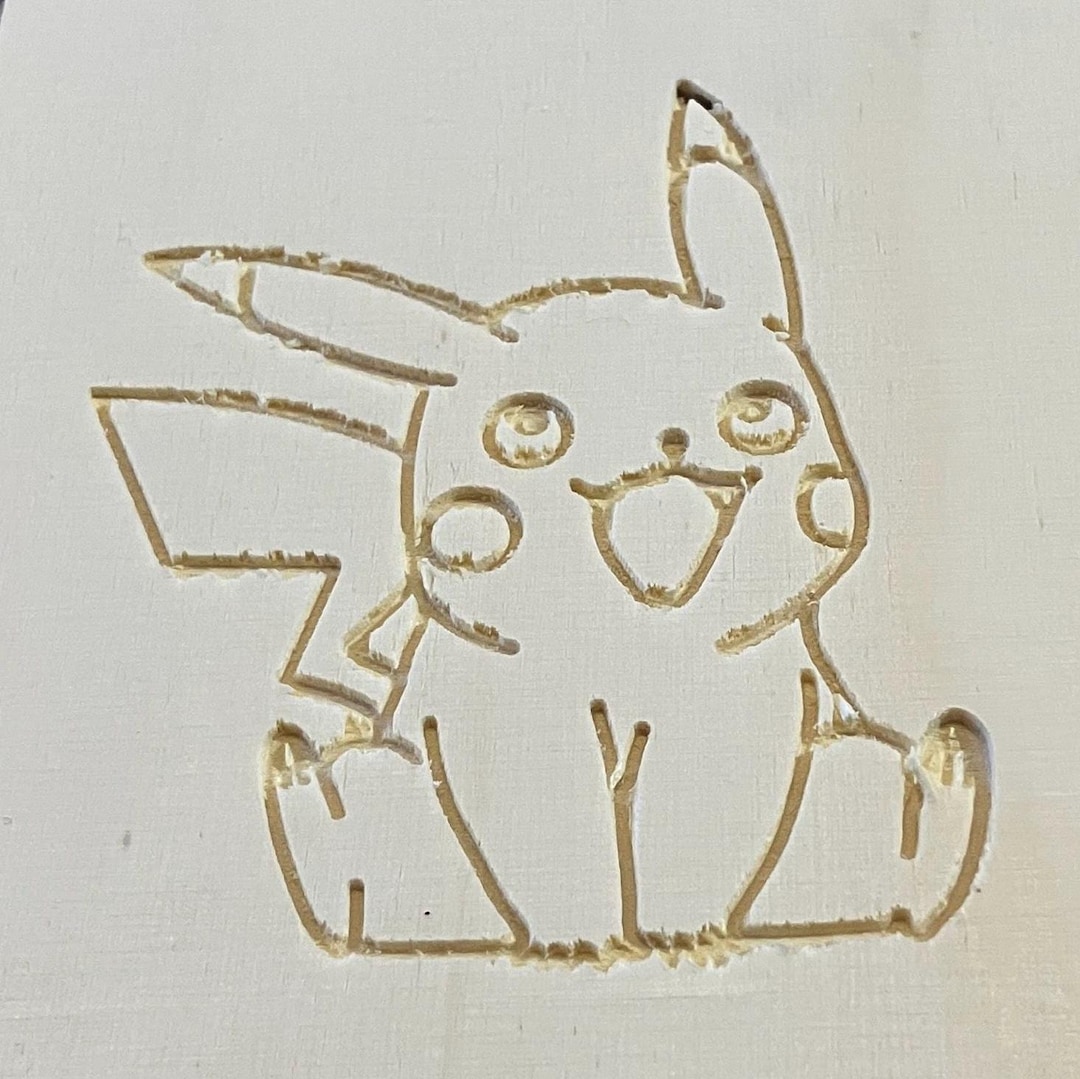 Pikachu Pokemon DXF CAD CNC Laser - Etsy