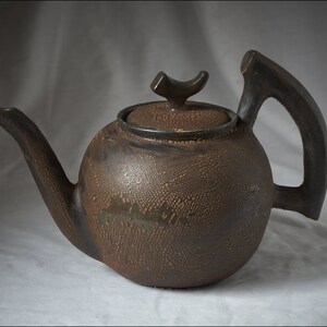 Textured Teapot in Brown - Original Ceramic Art by Artist Boris Vitlin ...