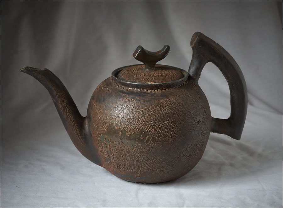 Textured Teapot in Brown Original Ceramic Art by Artist - Etsy