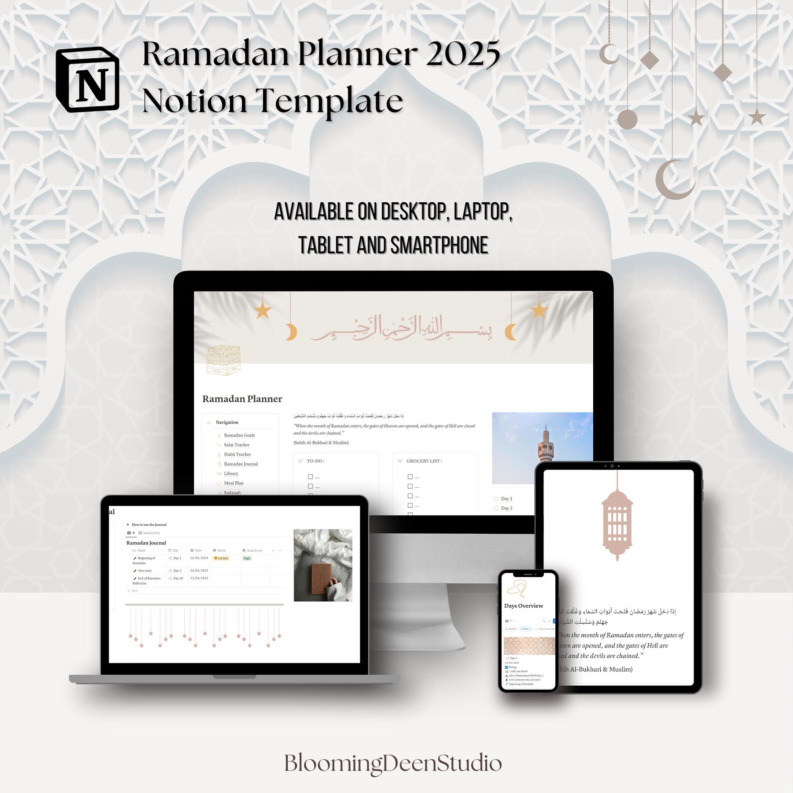 Ramadan Planner Bundle – 2025 Digital Planner & Notion Template ...