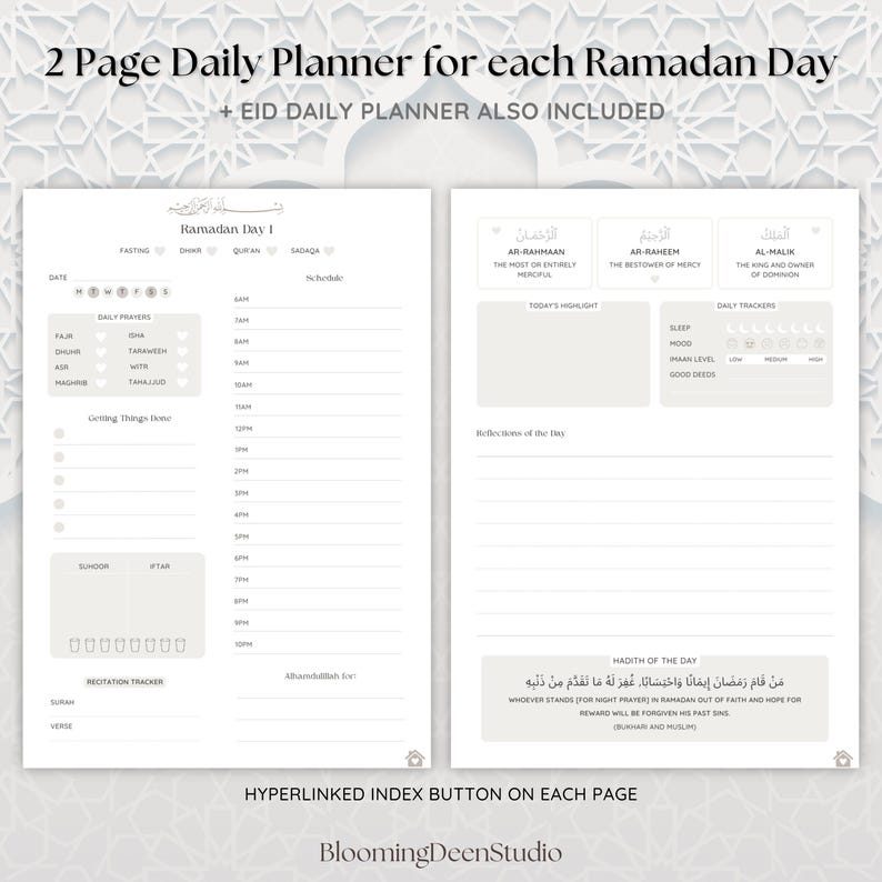 Ramadan Planner Bundle – 2025 Digital Planner & Notion Template ...