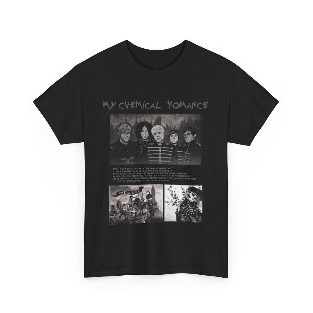 My Chemical Romance T-shirt | Black Parade Tee | Emo Band Graphic Shirt ...