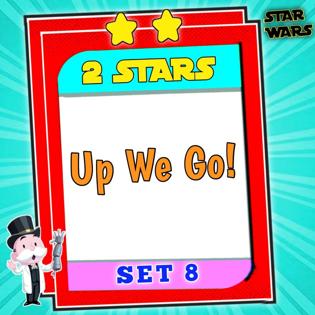 Monopoly_go - up We Go! - Sticker 2 Star - Set 8 New Album !!! - Etsy