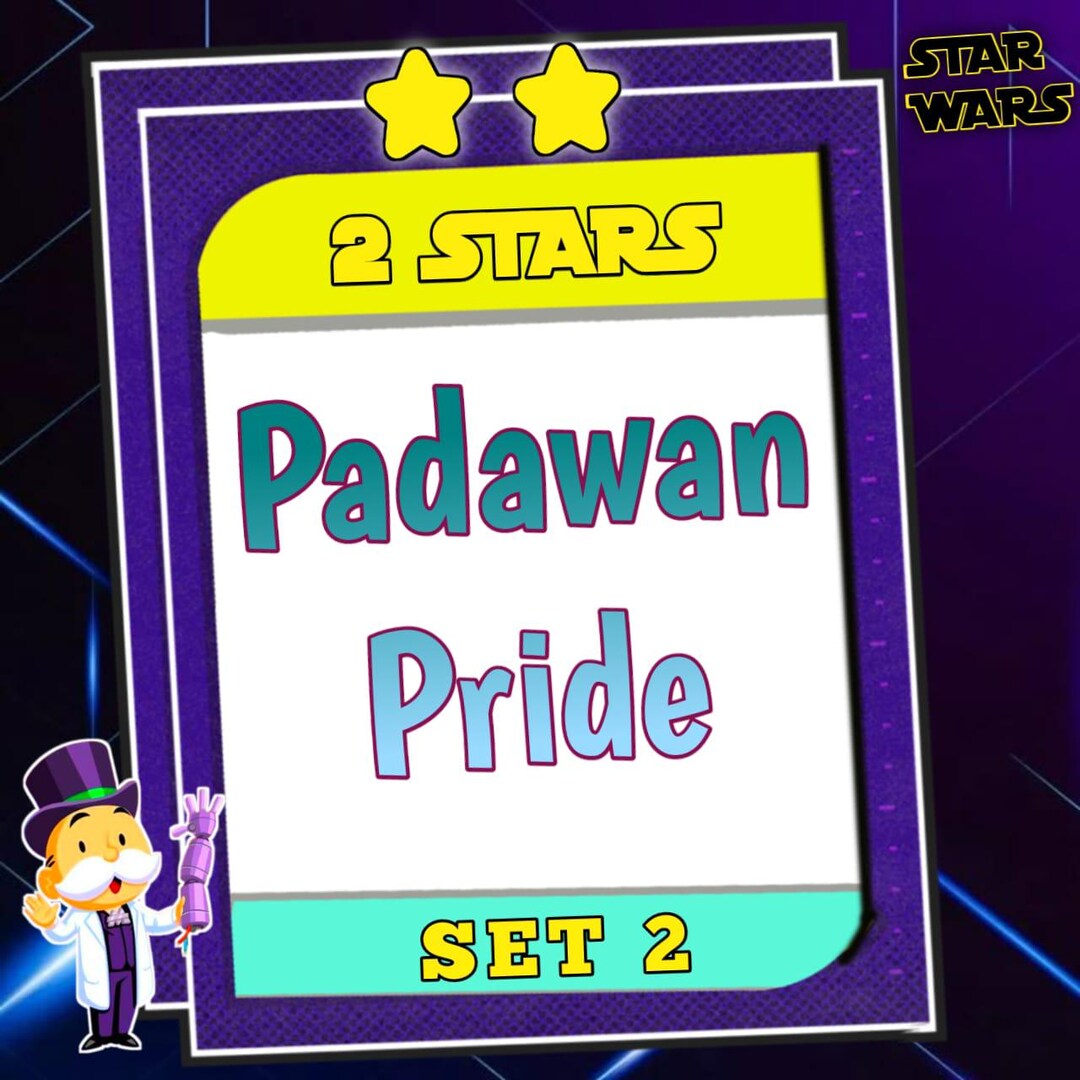 Monopoly_go - Padawan Pride - Sticker - 2 Star - Set 2 New Album !!! - Etsy