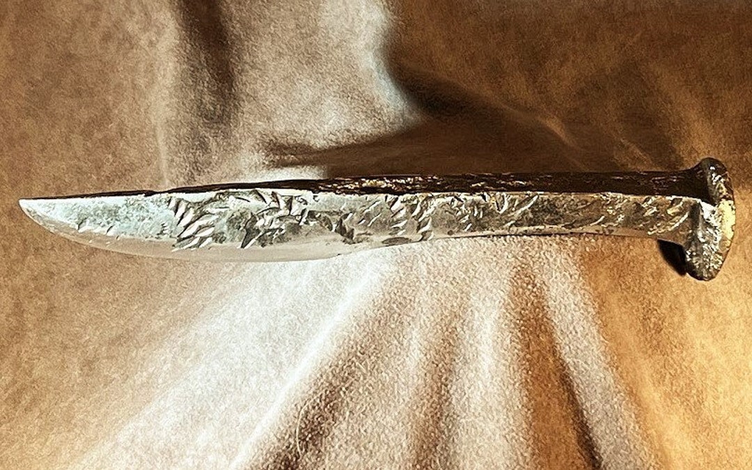 Rail Road Spike Letter Opener Hand Forged Textured - Etsy