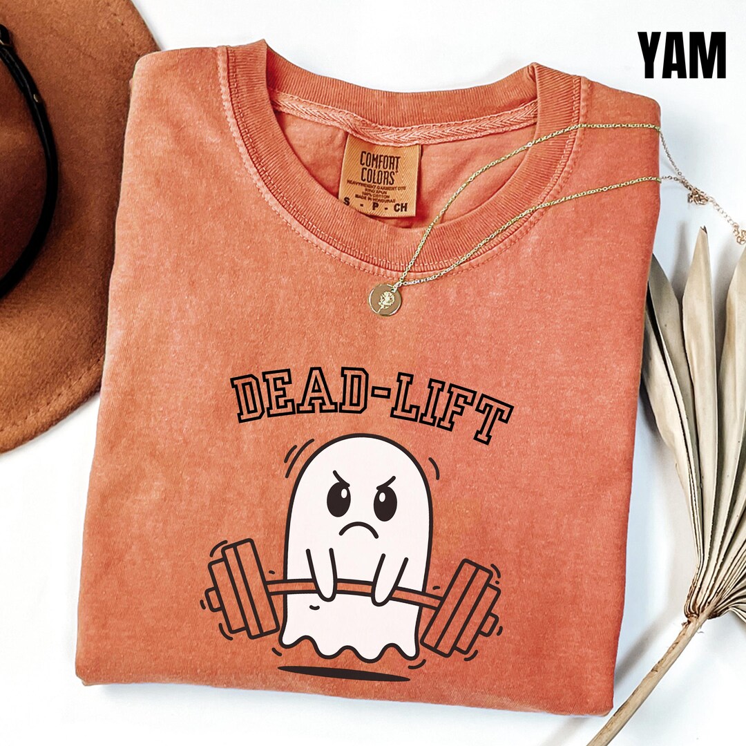 Halloween Dead-lift Shirt, Sport Ghost, Dead-lift Ghost Halloween ...