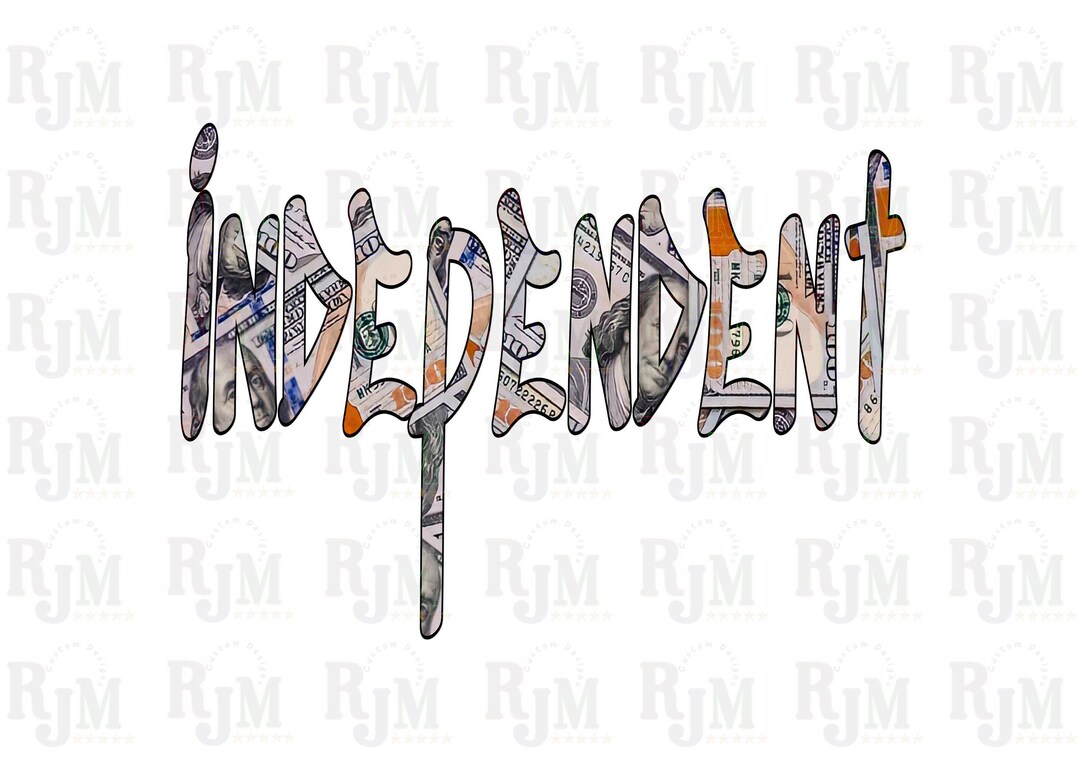 Independent Money PNG | Benjamin Franklin Pattern (digital Download) - Etsy