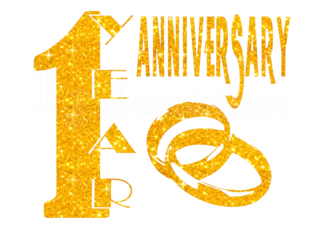1st Anniversary Celebration SVG, PNG (digital Download) - Etsy