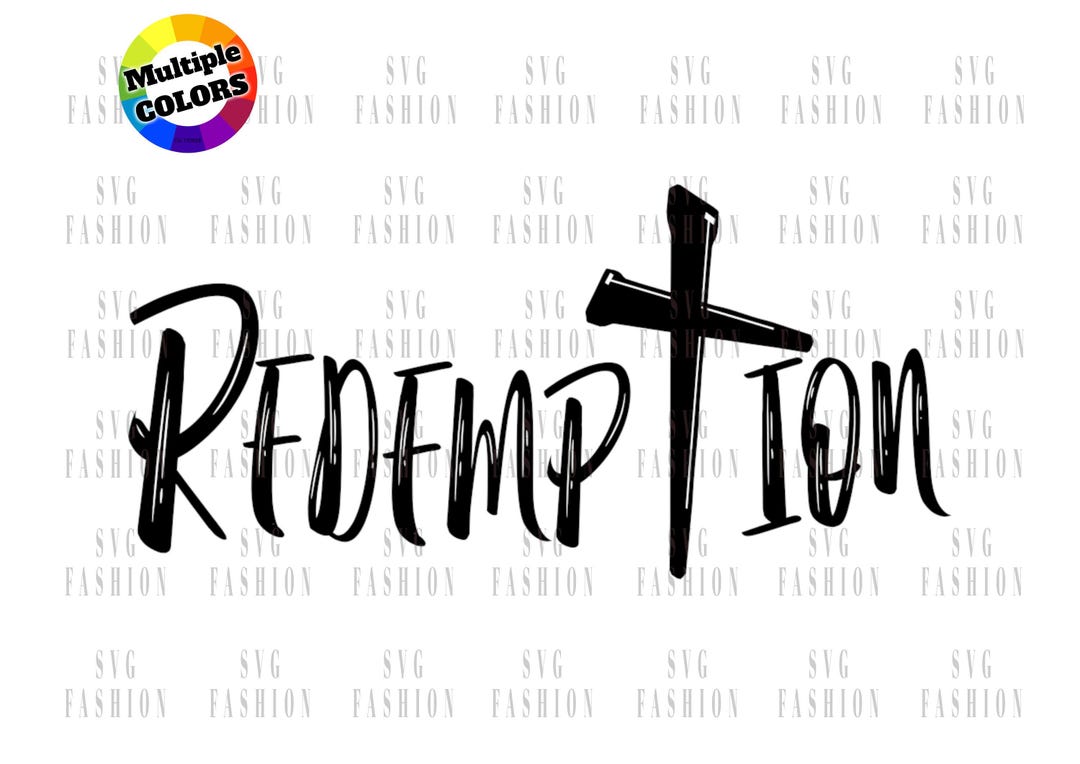 Redemption Christian Cross SVG Files | Jesus Nail Cross (digital ...