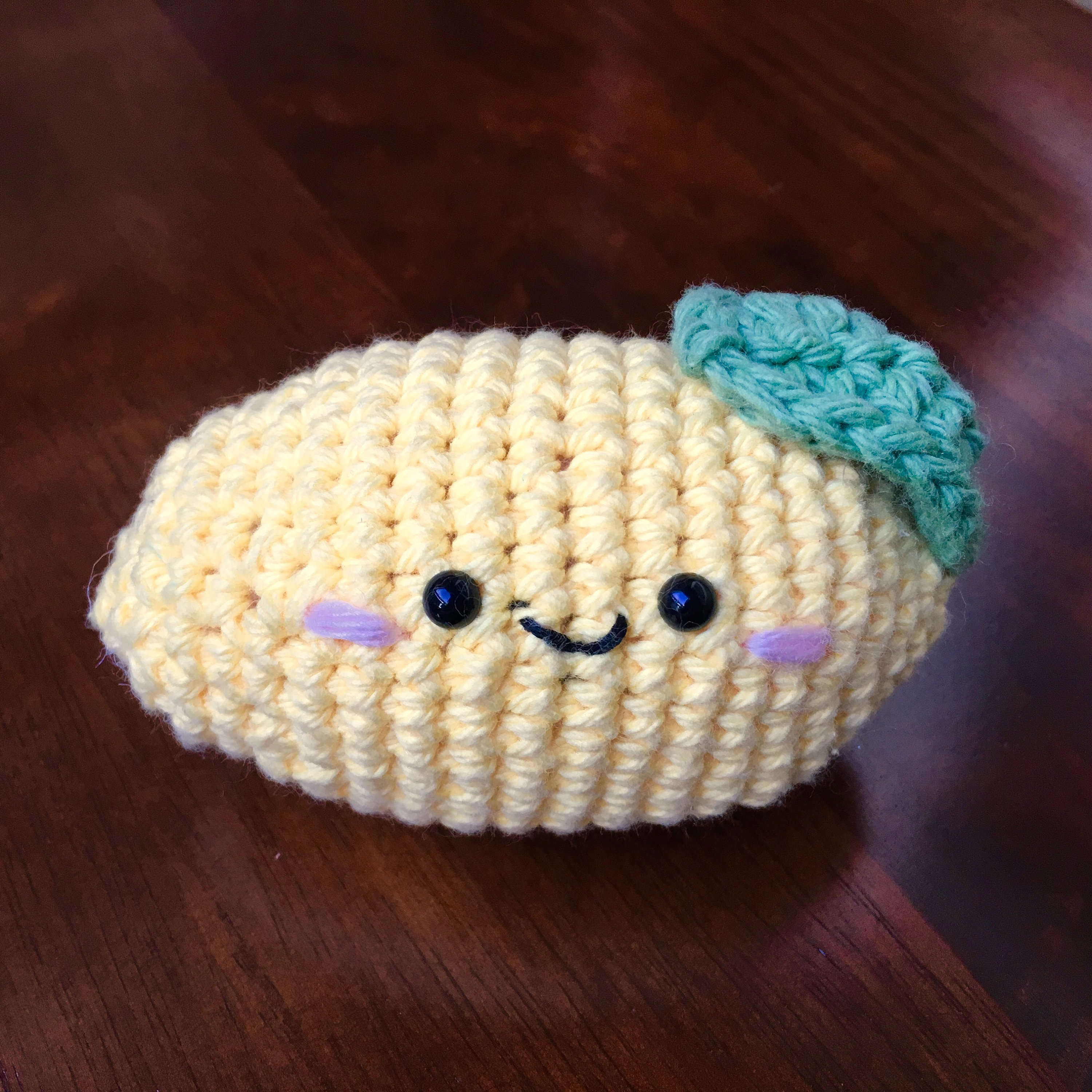 Cute Amigurumi Lemon Crochet Toy Play Food Kids Stuffed - Etsy