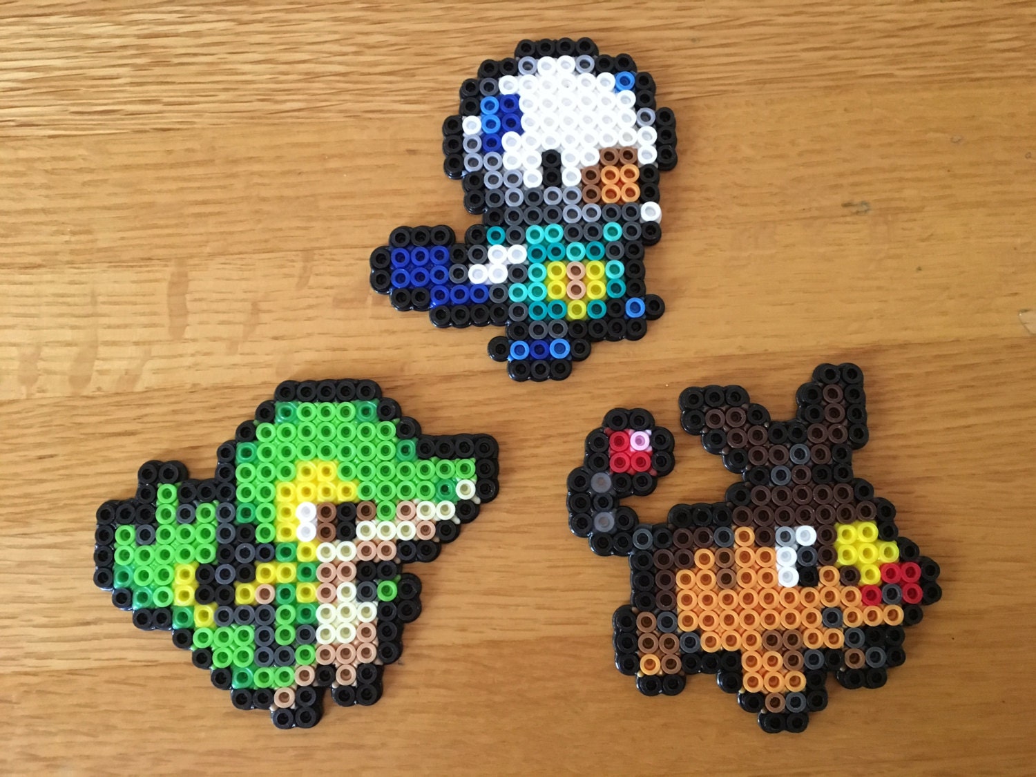 Generation Five Pokemon Starters Perler Beads - Tepig - Oshawatt ...