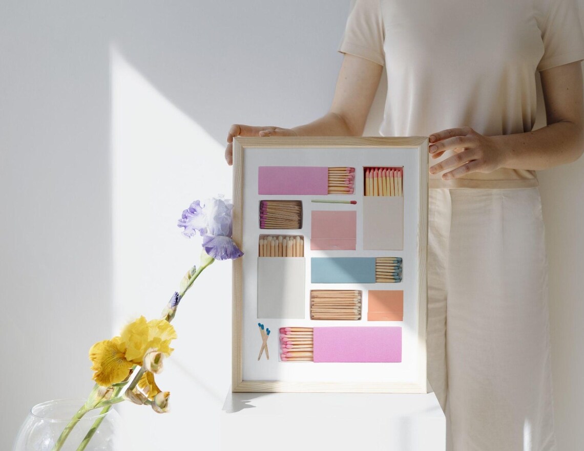Blank Digital Matchbook Print Template | Custom Art | Instant Download ...