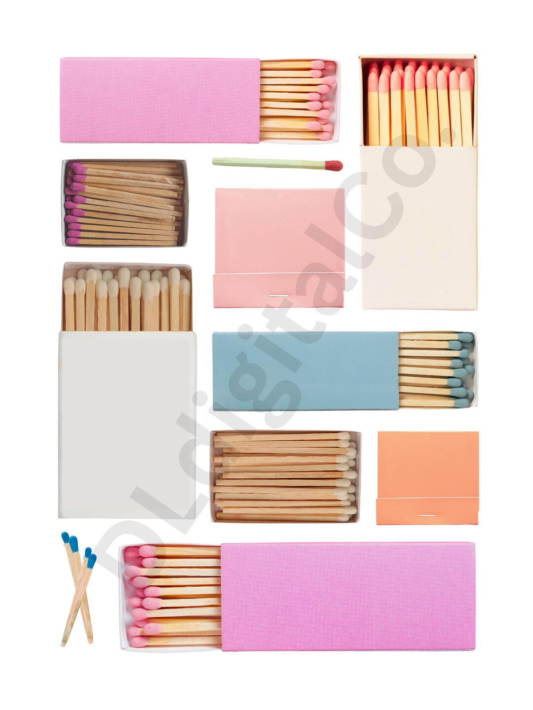 Blank Digital Matchbook Print Template | Custom Art | Instant Download ...