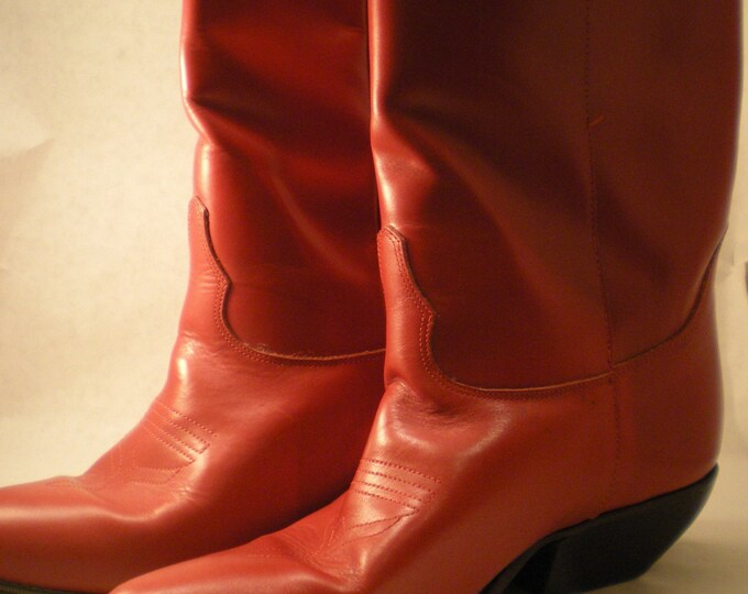 Footloose Times Red Cowboy Boots - Etsy