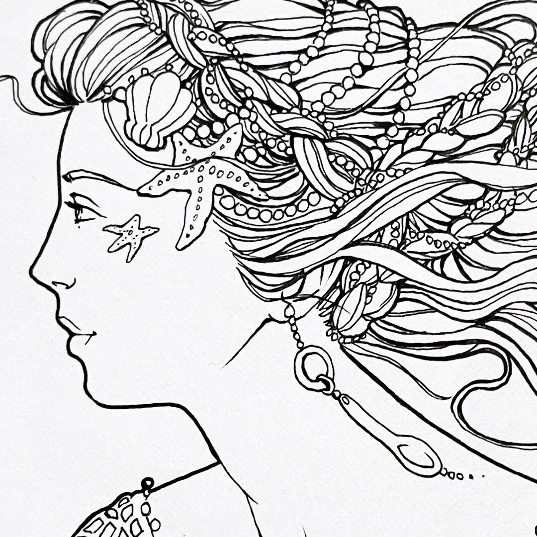 Sienna Original Ink Drawing - Etsy