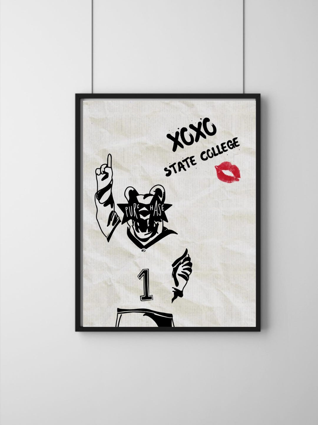 Penn State College Inspired Dorm Poster, Digital Print, Aesthetic Wall ...
