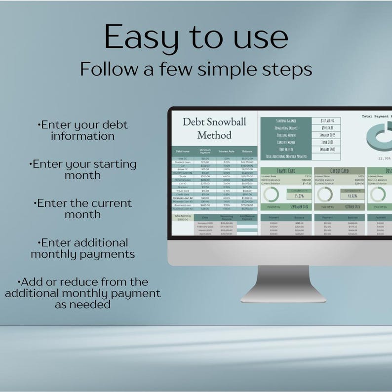 Debt Payoff Tracker Debt Snowball Avalanche Calculator Google Sheets ...