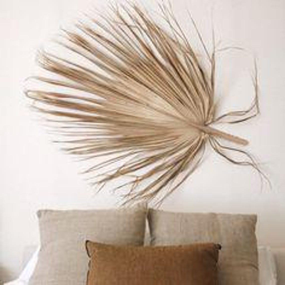 Jumbo Dried Sun Palm Wispy Natural Spades Leaf, Dried Floral Boho Dry Pampas Floral Home Party ...