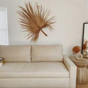 Jumbo Dried Sun Palm Wispy Natural Spades Leaf, Dried Floral Boho Dry Pampas Floral Home Party ...