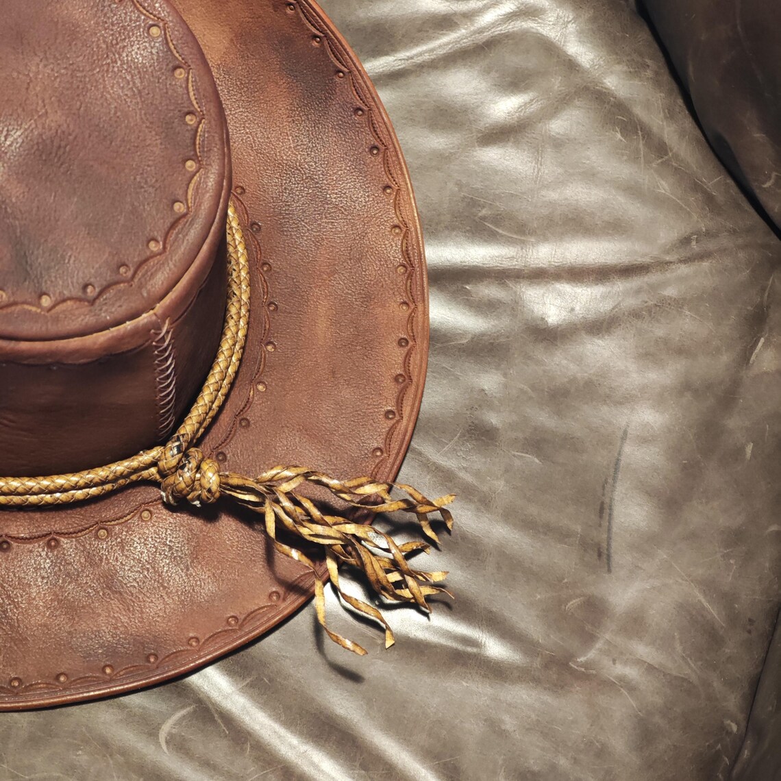 Bison Skin Cowboy Hat Wild West Style Cowboy Hat Customizable Gifts ...