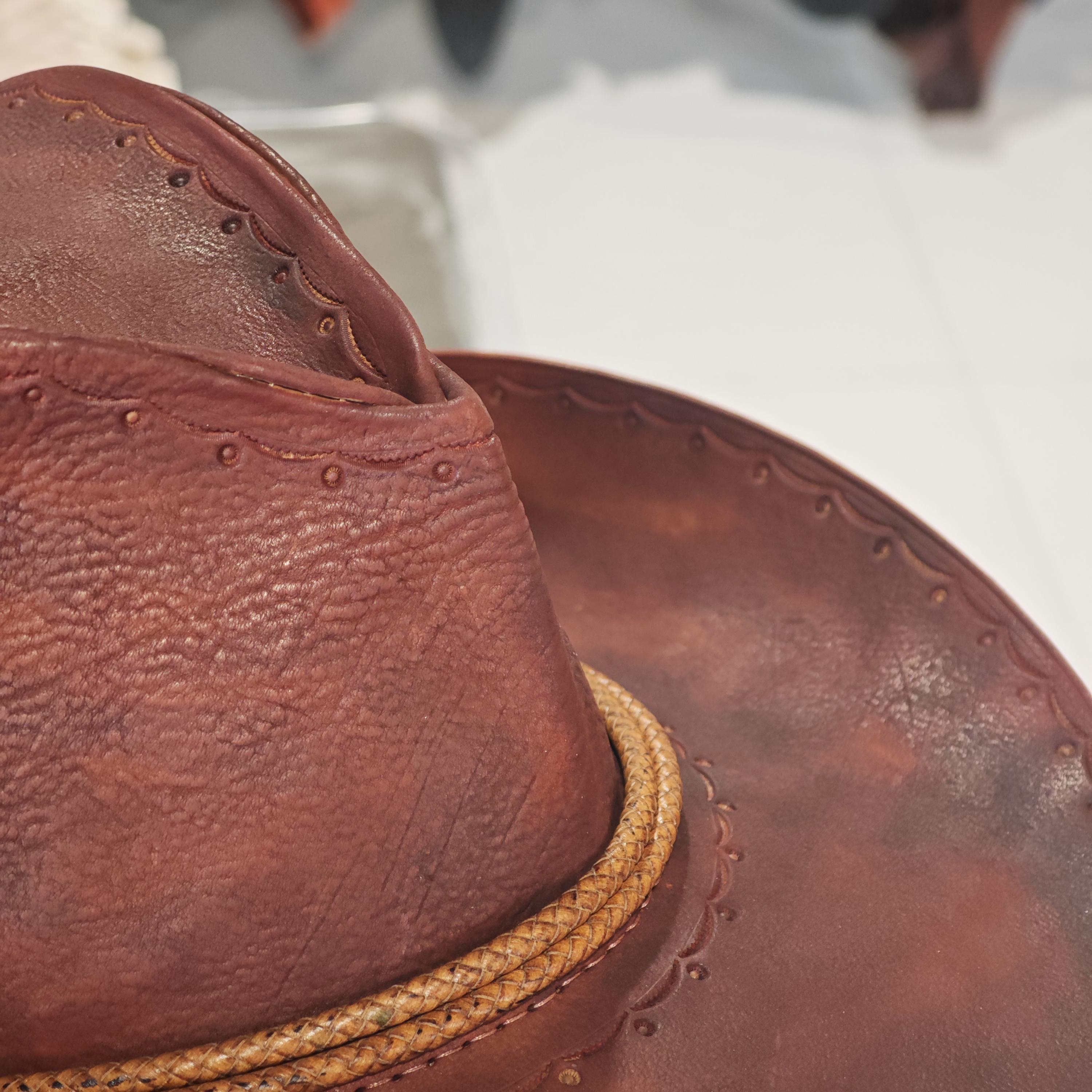 Bison Skin Cowboy Hat Wild West Style Cowboy Hat Customizable Gifts ...