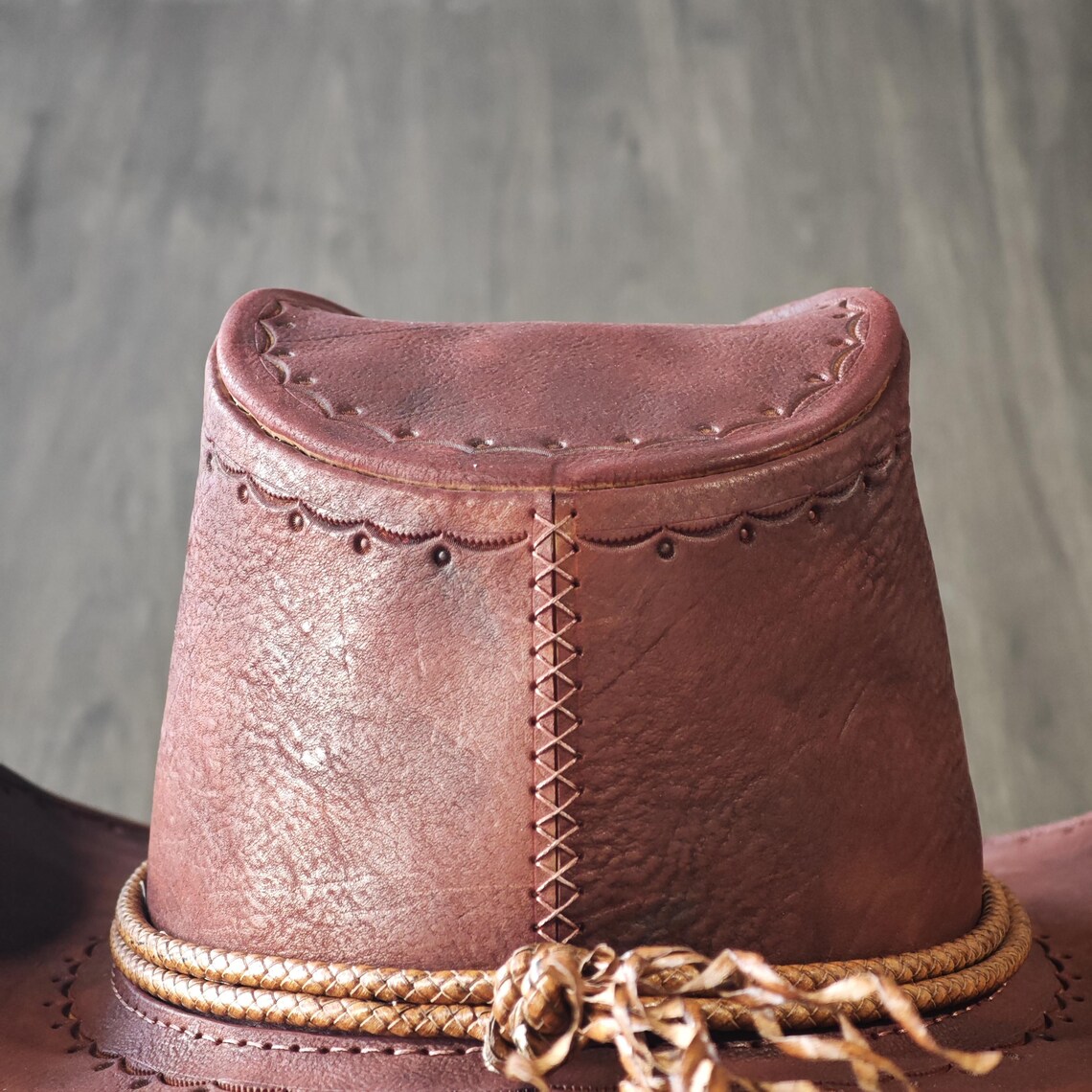 Bison Skin Cowboy Hat Wild West Style Cowboy Hat Customizable Gifts ...