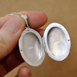 Victorian Silver Cameo Locket Necklace Handmade Vintage High Relief ...