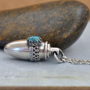 Sterling Silver 925 Container Necklace, Pill Box, Tube Locket ...