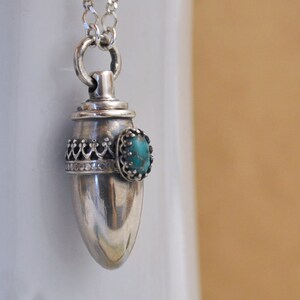 Sterling Silver 925 Container Necklace, Pill Box, Tube Locket ...